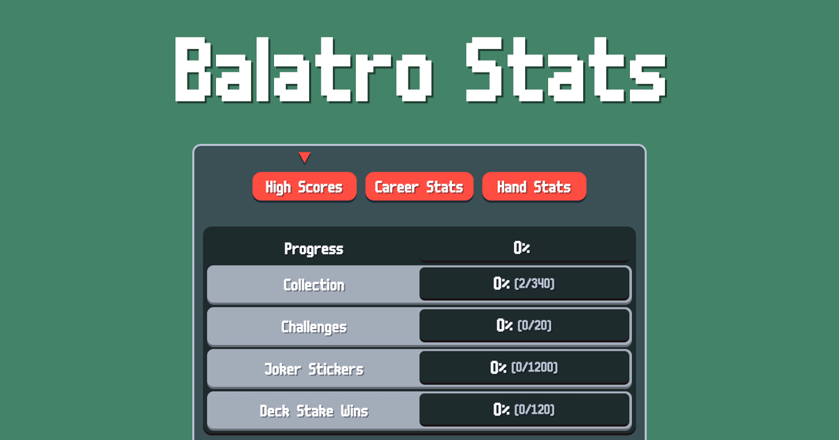 Balatro Stats